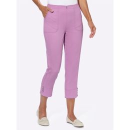 WITT Damen 7/8-Jeans mit Ziern&auml;hten, orchidee, Gr&ouml;&szlig;e 19