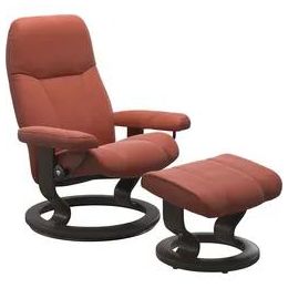 Relaxsessel stressless "Consul" Sessel Gr. Material Bezug, Material Gestell, Ausführung / Funktion, Maße B/H/T, braun (henna) mit Classic Base, Größe L, Gestell Wenge