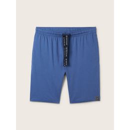 Tom Tailor Herren Bermuda-Shorts, blau, Uni, Gr. 52