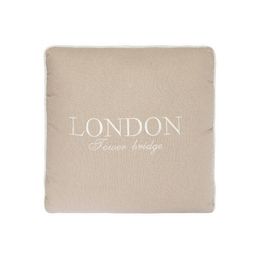 MyFlair Kissen "London Tower Bridge", creme