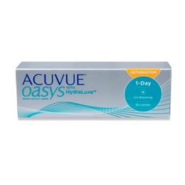 Johnson & Johnson ACUVUE Oasys 1-Day for Astigmatism (30er Packung) Tageslinsen (0 dpt, Zyl. -0,75, Achse 10 ° & BC 8.5) mit UV-Schutz