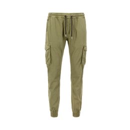 Jogginghose Alpha Industries "Alpha Industries Men - Jogger Cotton Twill Jogger" Gr. XL, Normalgrößen, grün (olive) Herren Hosen