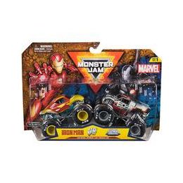 Spin Master Monster Jam 2er-Pack Iron Man vs. War Machine, Spielfahrzeug Ma&szlig;stab 1:64