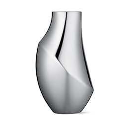 Georg Jensen - Flora Vase, Ø 13.6 x H 23 cm, Edelstahl