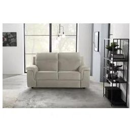 2-Sitzer NICOLETTI HOME "Alan" Sofas Gr. B/H/T: 175cm x 99cm x 94cm, Luxus-Microfaser Wildlederoptik, ohne Relaxfunktion, beige (cream) Breite 175 cm, wahlweise mit Relaxfunktion