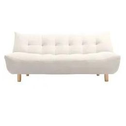 Miliboo Design-Schlafsofa skandinavisch Beige und Eiche YUMI