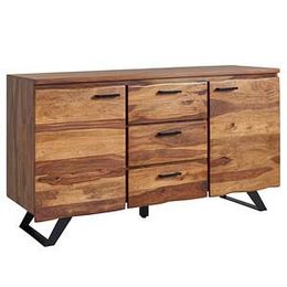 Wohnling Sideboard, WL6.544 sheesham 145,0 x 45,0 x 82,0 cm