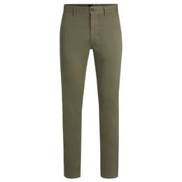 Chinohose BOSS Orange "Chino_slim" Gr. 32, Länge 32, grün (open green349) Herren Hosen mit Gesäßtaschen