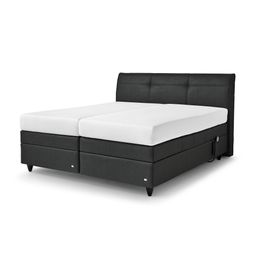 Ruf Betten Minerva Motor Boxspringbett mit TTFK-Matratze und belüfteter Dämpfungszone 180x200 cm Schwarz