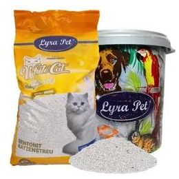 15 Liter Lyra Pet® White Cat® Katzenstreu Bentonit mit Babypuderduft in 30 L Tonne