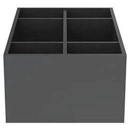 Ideal Standard Conca Aufbewahrungsbox T3979Y2 groß, 240 x 370 x 147 mm, 6 Fächer, Anthrazit matt