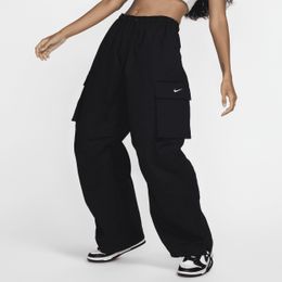 Nike Sportswear Oversize-Cargohose mit halbhohem Bund (Damen) - Schwarz