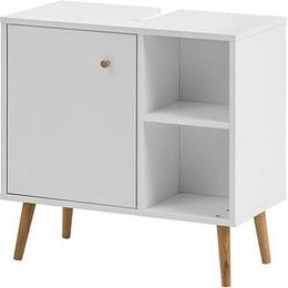 MÖBELPARTNER MÖBELPARTNER Waschbeckenunterschrank Jonte 148441 kreideweiß 65,3 x 33,1 x 64,8 cm