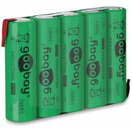 goobay NiMH-Akku-Pack AA, 55582, 6V/2100 mAh, L&ouml;tfahnen