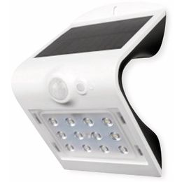 V-TAC Solar-LED Wandleuchte VT 767-2 (8276) mit Sensor, 1,5W, wei&szlig;