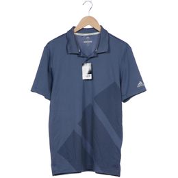 Adidas Herren Poloshirt, blau, Gr. 48