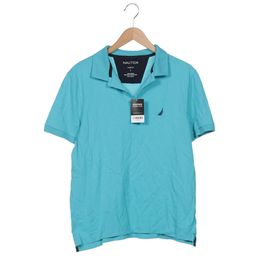 Nautica Herren Poloshirt, blau, Gr. 52