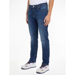 Regular-fit-Jeans Tommy Jeans "RYAN RGLR STRGHT" Gr. 32, Länge 34, blau (denim dark) Herren Jeans mit Logoprägung