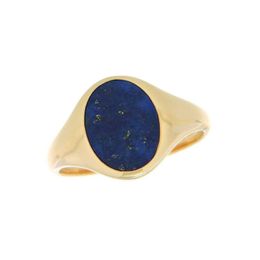 Goldring Firetti "Schmuck Geschenk Gold 585 Herrenring Edelstein Farbstein" Fingerringe Gr. 19, Gelbgold 585, goldfarben (gelbgoldfarben, blau, blau) Herren mit Lapislazuli