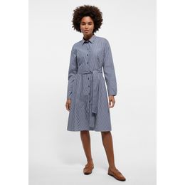 Blusenkleid Eterna "REGULAR FIT" Gr. 34, Normalgrößen, blau (navy) Damen Kleider Freizeitkleider