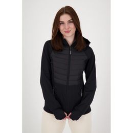 DEPROC Active Strickfleecejacke »ELMCOURT V WOMEN« auch in Großen Größen erhältlich schwarz 48 (XL) 48 (XL) Hybridjacke im außergewöhnlichen...