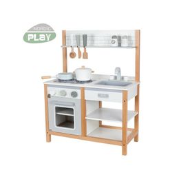 Nordic Play Play kitchen with accessories Nature