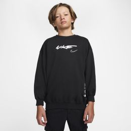 Nike Sportswear Breaking Fleece-Oberteil (ältere Kinder) - Schwarz