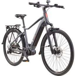 E-Bike Telefunken "SUV700" E-Bikes Gr. 48 cm, 29 Zoll (73,66 cm), grau E-Bikes Pedelec, Elektrofahrrad für Herren u. Damen, Trekkingrad, Cityrad