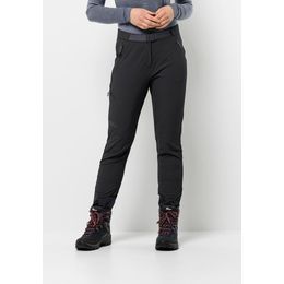 Softshellhose Jack Wolfskin "ZIEGSPITZ PANTS W" Gr. 34, Normalgrößen, schwarz (black) Damen Hosen