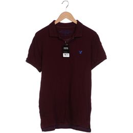 American Eagle Outfitters Herren Poloshirt, bordeaux, Gr. 48