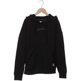 Calvin Klein Jeans Damen Kapuzenpullover, schwarz, Gr. 36