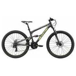 Mountainbike Bikestar Fahrräder Gr. 39cm, 26 Zoll (66,04cm), schwarz für Damen und Herren, Kettenschaltung