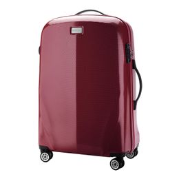 Kofferset Wittchen "PC Ultra Light" rot (dark red) Koffer-Sets vier Lenkrollen, Hartschale, mit ausziehbarem Griff, TSA-Schloss