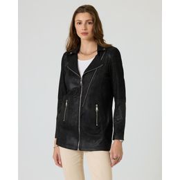 Pfeffinger Lederimitatjacke mit Biker-Details