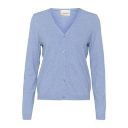 Cream Knit Cardigan 'Dela' female Blue size L