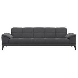 3,5-Sitzer FLEXLUX "Viale, Megasofa, superbequemer Sitzkomfort durch Kaltschaum im Sitz" Sofas Gr. B/H/T: 246cm x 99cm x 74cm, Chenille, grau (dervit grey) aufwendige Detailverarbeitung, aktuelle Formensprache und Optik