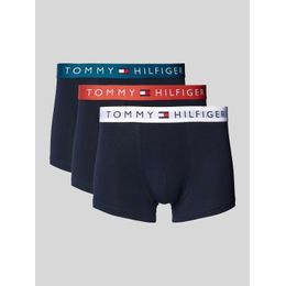 Tommy Hilfiger Trunks mit Label-Bund im 3er-Pack