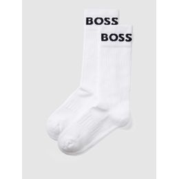 BOSS Socken mit Label-Print im 2er-Pack