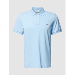 Gant Poloshirt mit Label-Stitching Modell 'SHIELD'