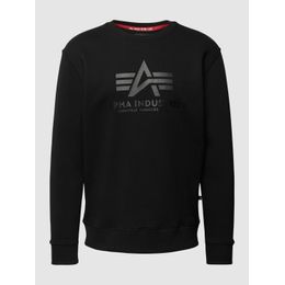 Alpha Industries Sweatshirt mit Label-Print Modell 'CARBON'