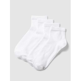 s.Oliver RED LABEL Socken mit Label-Detail im 4er-Pack Modell 'Quarter'