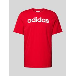 adidas Sportswear T-Shirt mit Label-Print und Rundhalsausschnitt