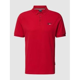 HECHTER PARIS Poloshirt mit Label-Stitching