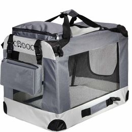 Cadoca Tiertransportbox XL 82 x 59 x 59cm grau