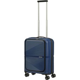 Hartschalen-Trolley American Tourister "AIRCONIC 55" Gr. B/H/T: 40 cm x 55 cm x 23 cm 34 l, blau (midnight navy) Koffer Handgepäck-Koffer mit 15,6-Zoll Laptopfach, Tabletfach und USB-Schleuse