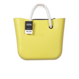 O bag Damen Handtasche, gelb, Gr.