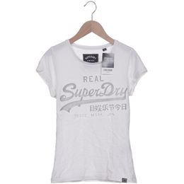 Superdry Damen T-Shirt, weiß, Gr. 36