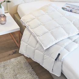 Sanders-Kauffmann Eiderdaunendecke leicht oder medium, Medium, 480-g-Fill