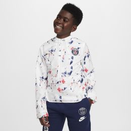 Paris Saint-Germain Amplify Windrunner Nike Fußball-Anorak (ältere Kinder, Jungen) - Weiß