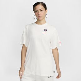 Paris Saint-Germain Fan Nike Fußball-T-Shirt (Damen) - Weiß